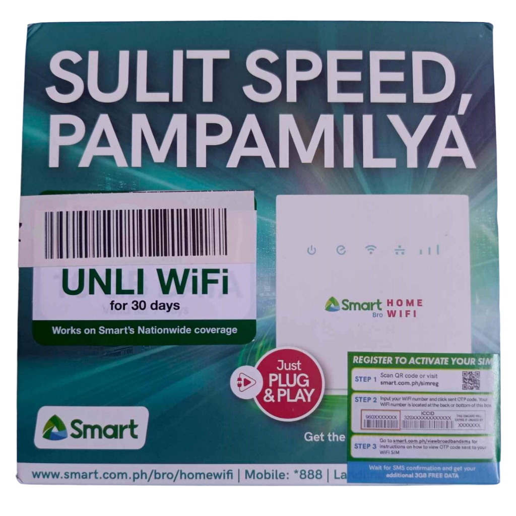 SMART Bro Prepaid Home WiFi with UNLI WIFI 30 days (Boosteven R051 ...