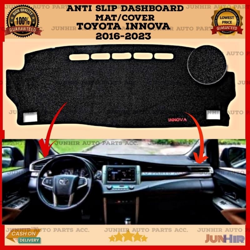High Quality Protective Dashboard Cover Mat Toyota Innova 2016 2017 ...