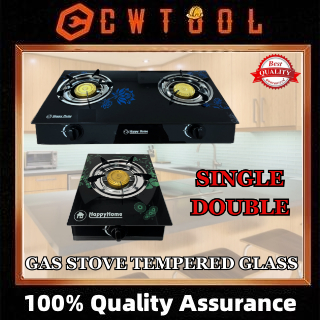 Double Burner Gas Stove Glass Top Gas Stove Heavy Duty High quality ...