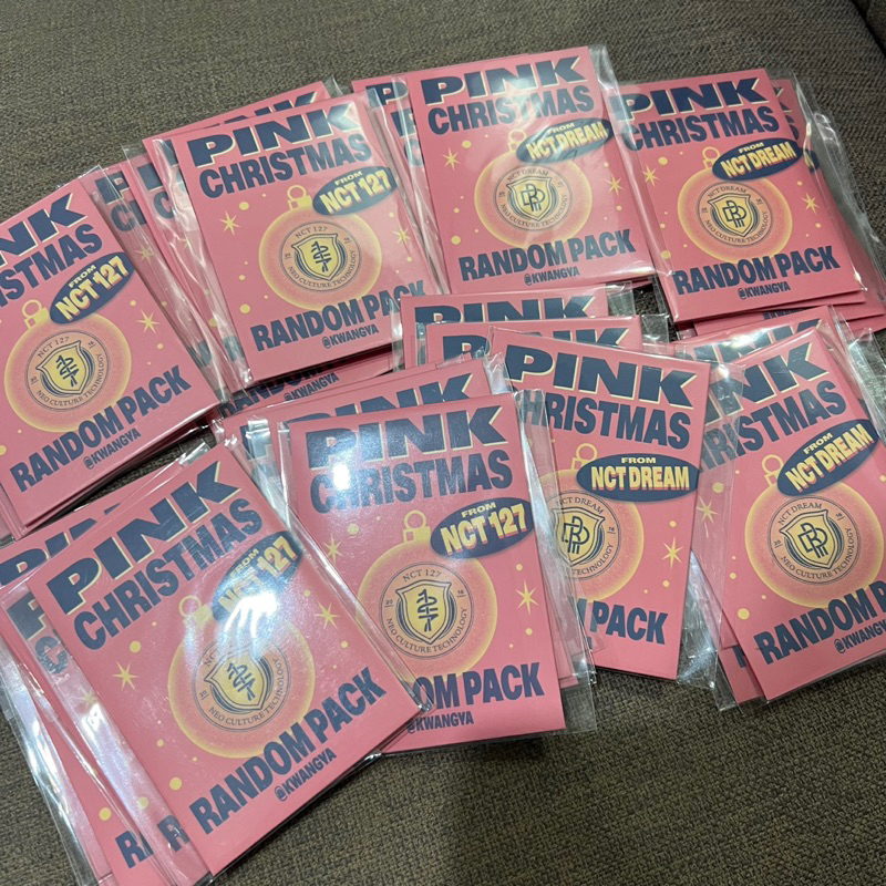 [ON HAND] NCT DREAM & NCT 127 PINK CHRISTMAS PHOTOCARD RANDOM PACK ...