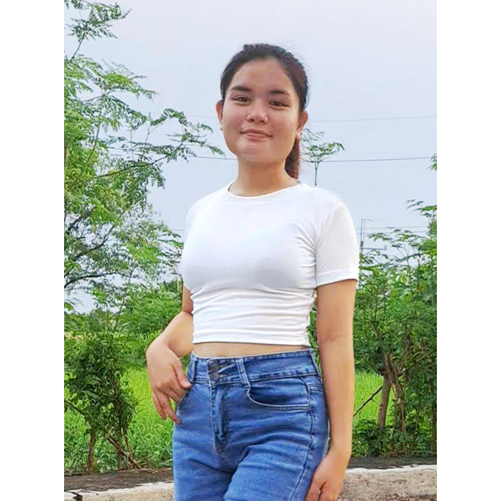 Basic Slim Fitted Plain Crop Top | Shopee Philippines