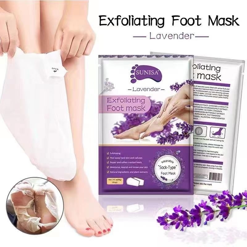 SUNISA EXFOLIATING FOOT MASK (Lavender) | Shopee Philippines