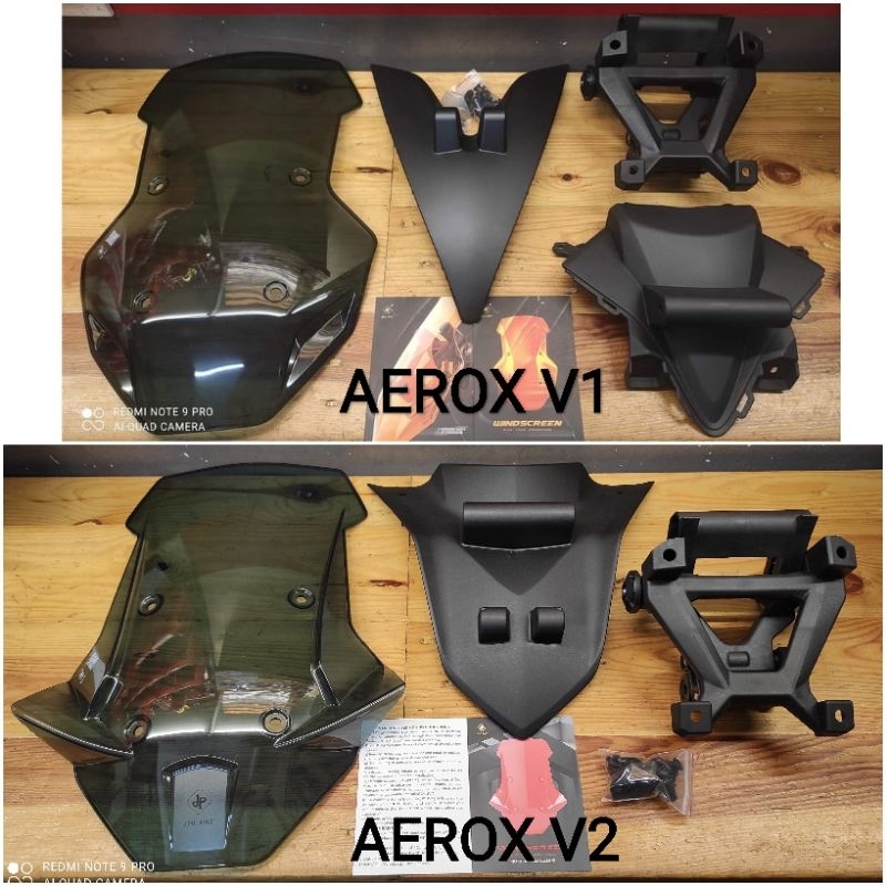 AEROX V1 V2 WINDSCREEN -SMOKE VISOR | Shopee Philippines