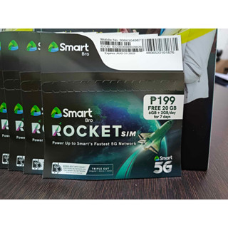 SMARTBRO ROCKET SIM 5G with free 20GB Data for all sites | Shopee ...