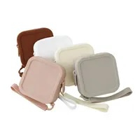 Silicone Coin Purse Square waterproof soft portable mini pouch storage ...