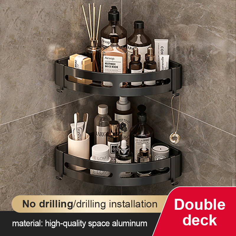 Bathroom Organizer Rack Towel Rack Corner Shelf Tissue Holder Bathroom ...