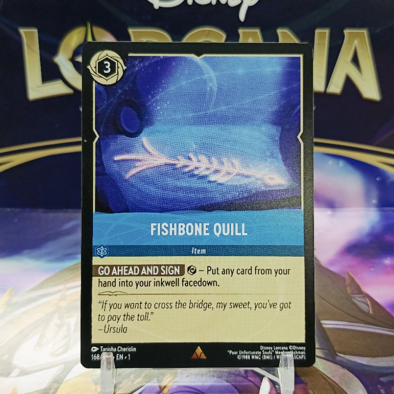 Fishbone Quill #168/204 - TCG Disney Lorcana The First Chapter Rare ...