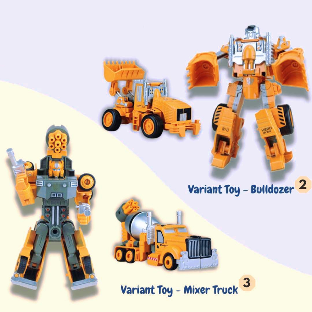 ️ BULLDOZER | EXCAVATOR VARIANT TOY CONSTRUCTION VEHICLE TRUCK TOYS ️by ...