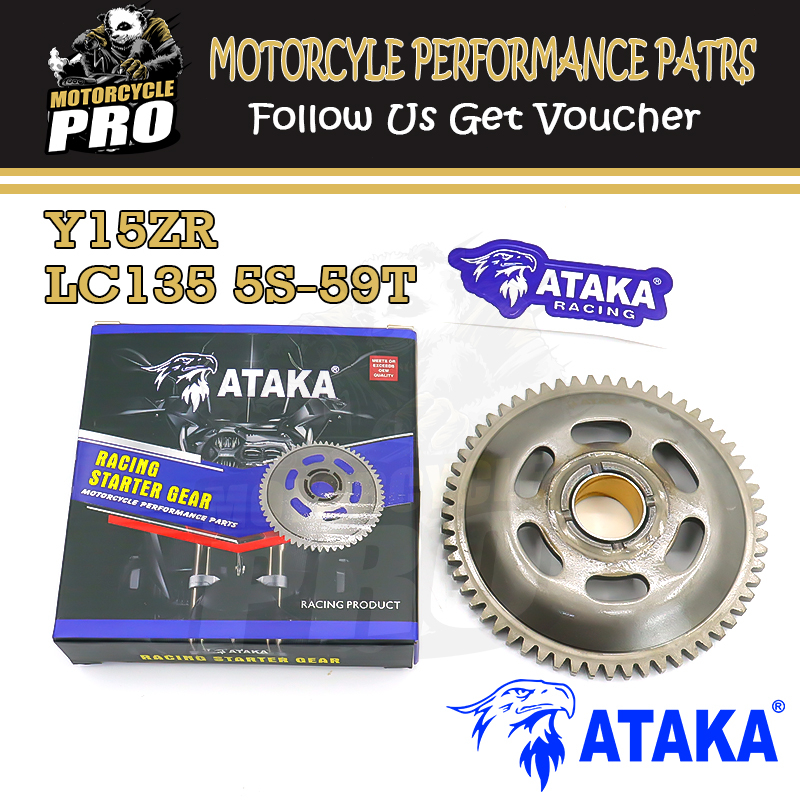 ATAKA Racing WHEEL STARTER 59T SNIPER150 SNIPER135/5s mx135 | Shopee ...
