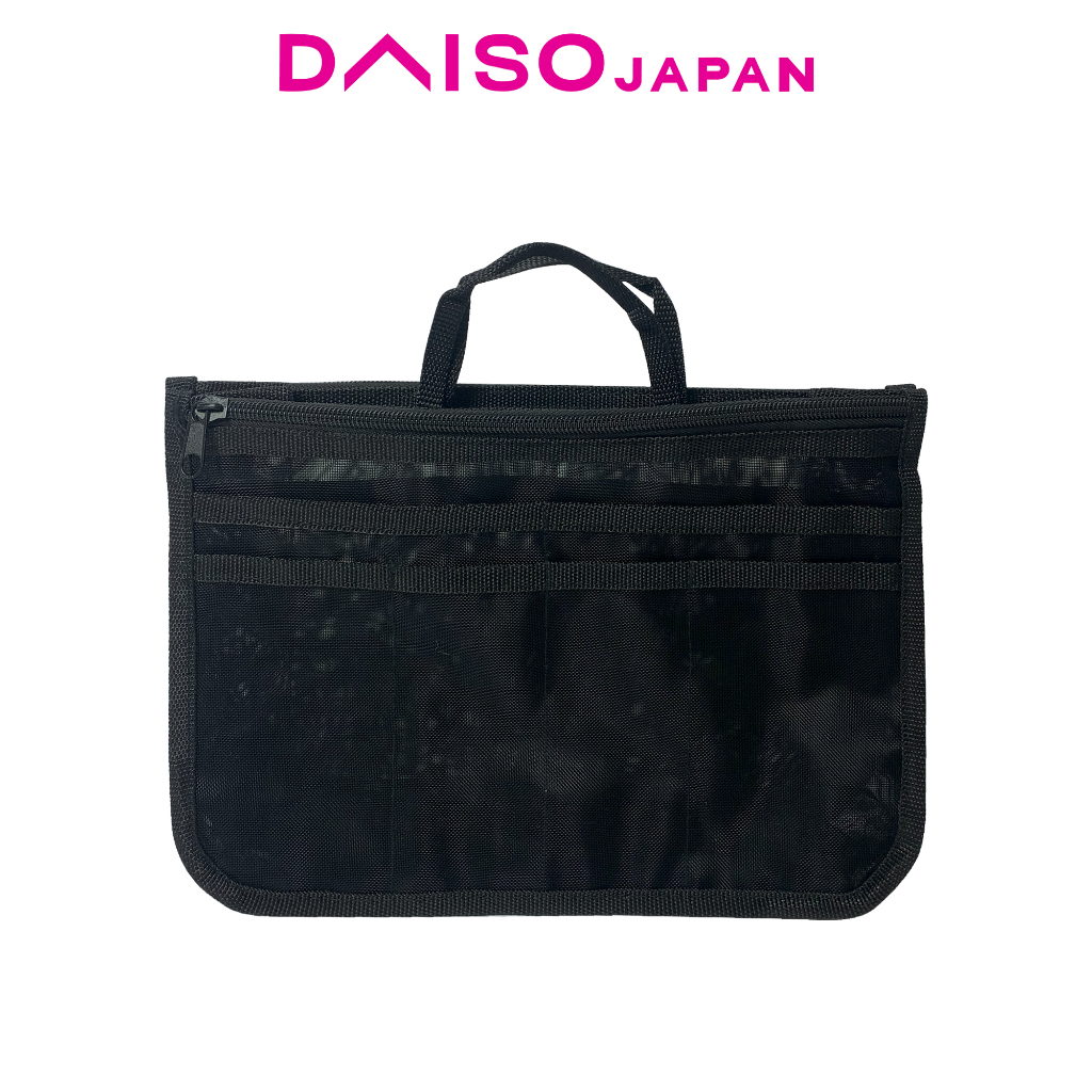 Daiso A5 Mesh Bag Organizer in Black | Shopee Philippines