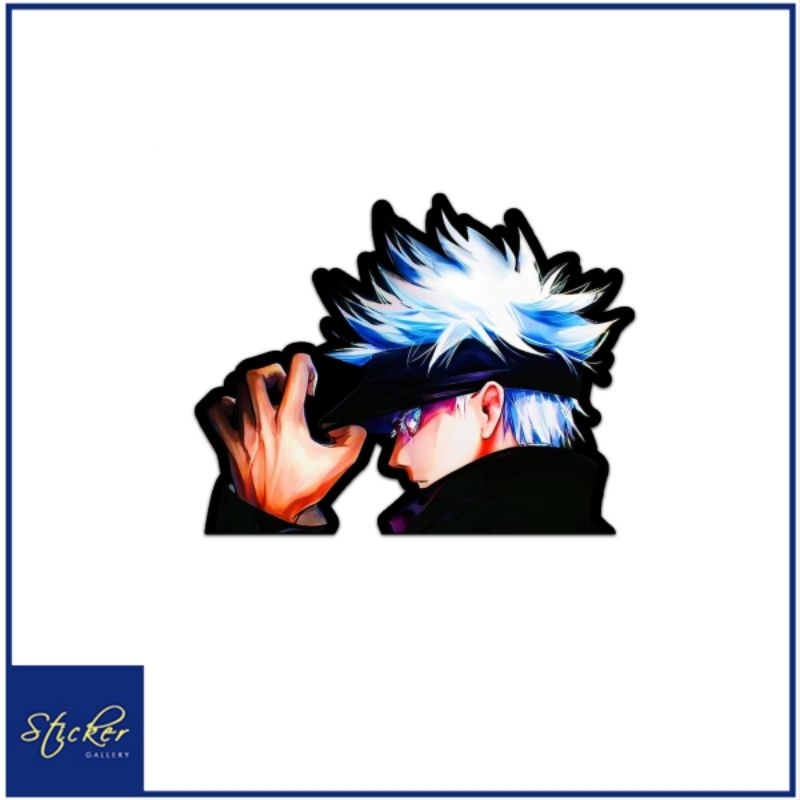 GOJO SIDE ANIME PEEKER WATERPROOF STICKER | Shopee Philippines
