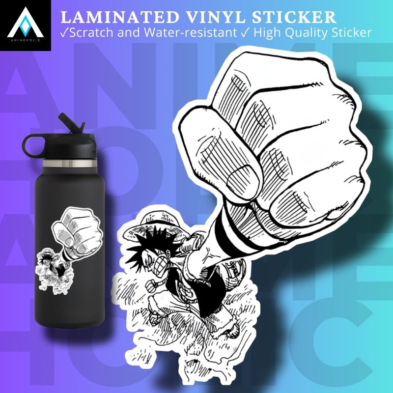 VERSION 5 BIG FIST MONKEY D. LUFFY ONE PIECE BLACK AND WHITE JOYBOY ...