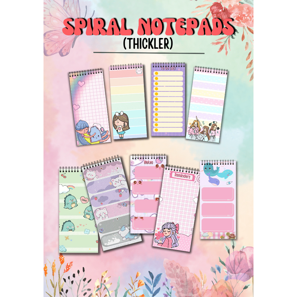 [Gazette] - 50 sheets spiral Memo Pad Cute Stationery kawaii designed ...