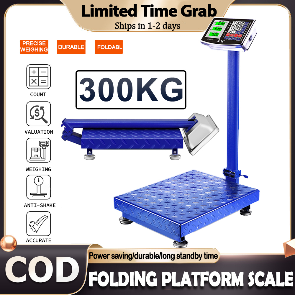 300KG Rechargeable High Accuracy Digital Platform Scale Electronic ...