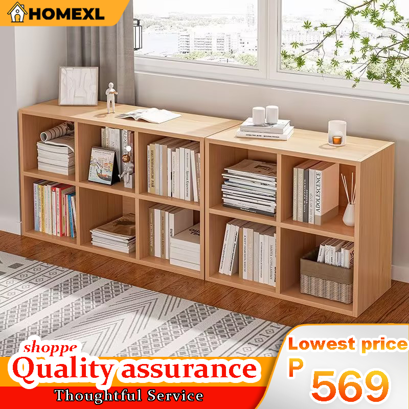 HOMEXL Minimalist bookshelf living room multifunctional bookshelf ...