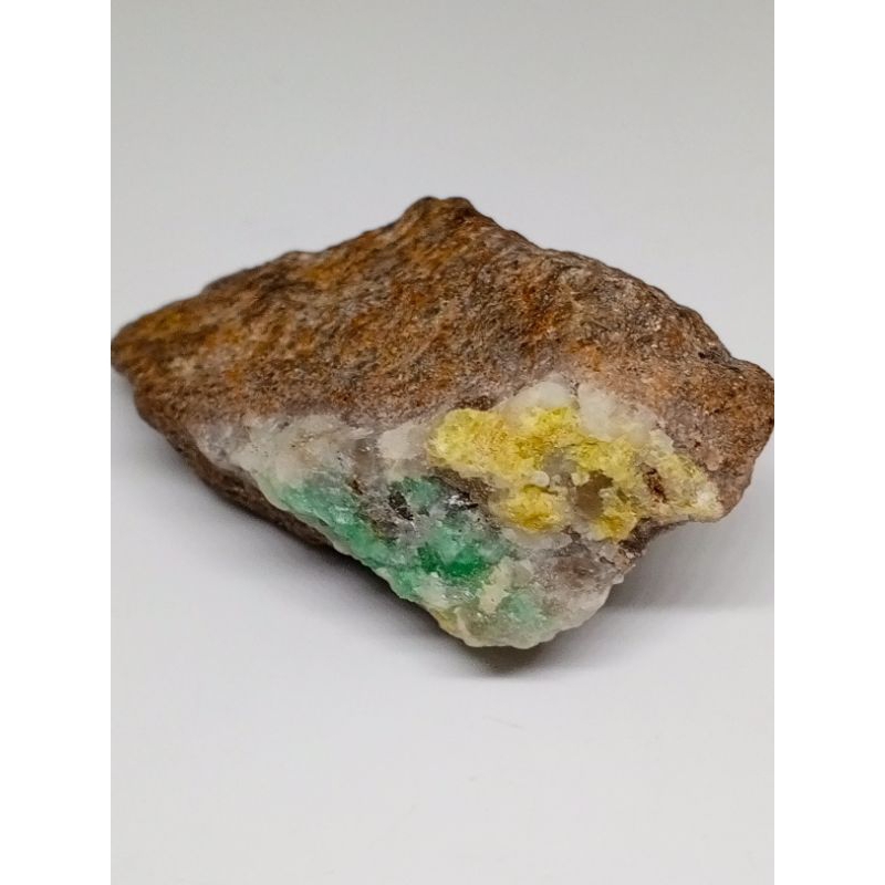 Rare Find Raw Symbiosis Green Beryl and Yellow Beryl Heliodor | Shopee ...