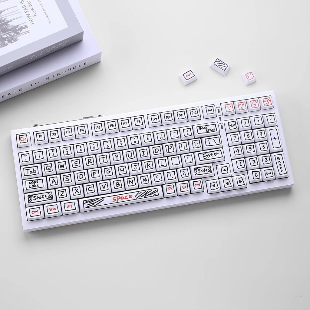 Freehand Graffiti 128 Keys PBT Dye Sublimation XDA Profile Keycaps Set ...