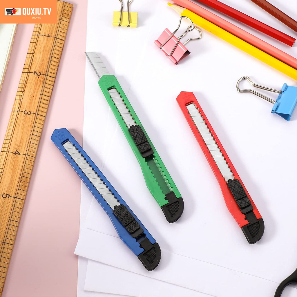 Utility Knife Retractable Blades Knifes Small Plastic Compact with ...