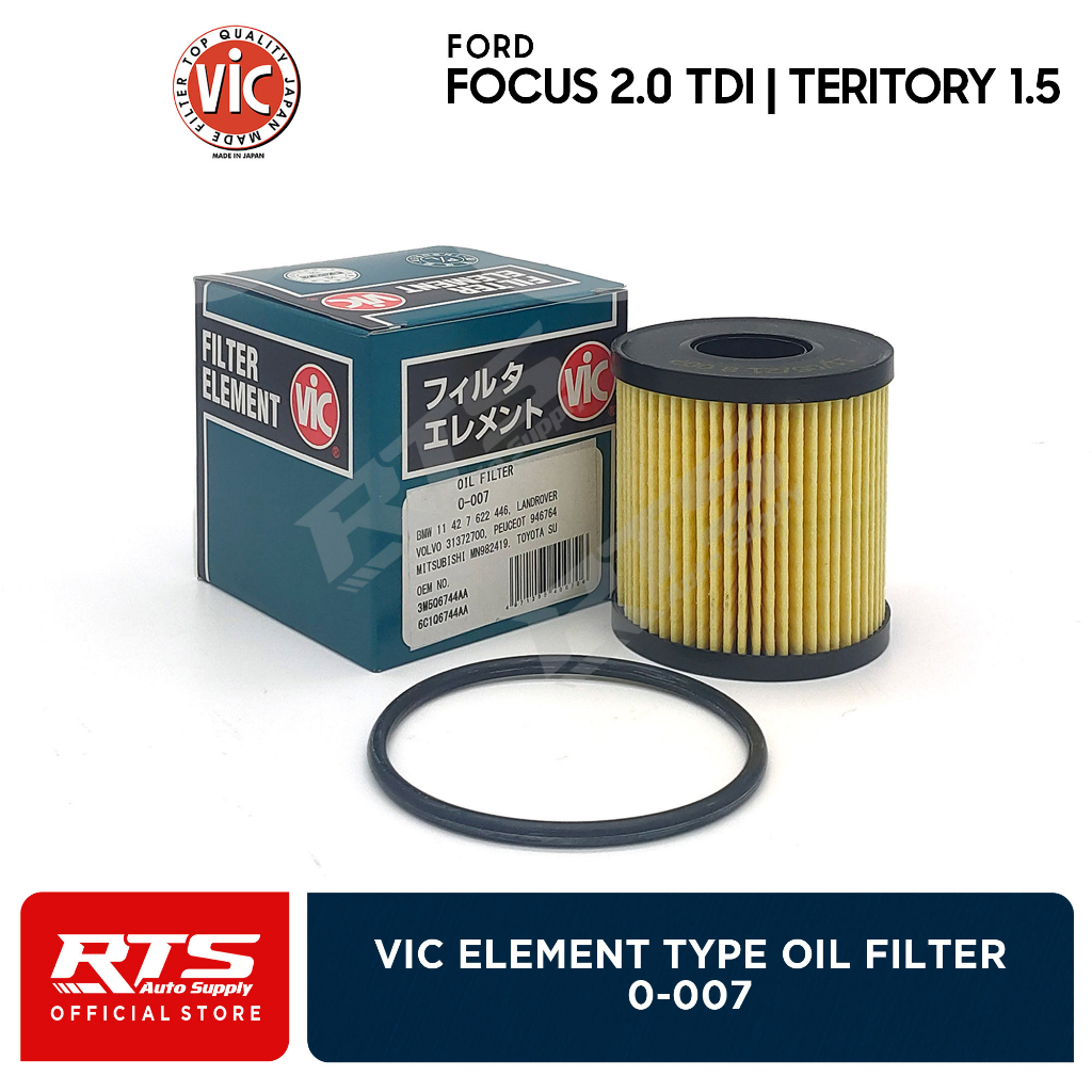 Vic Oil Filter Element Type Ford Focus 2.0 Tdi / Territory 1.5 O-007 ...