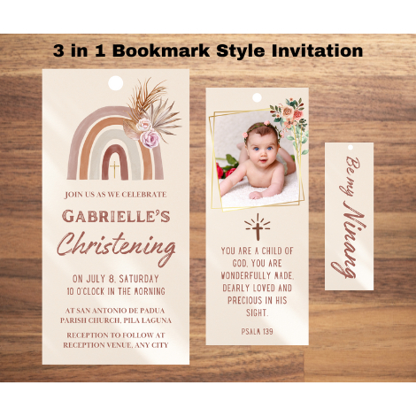 Bookmark Invitation Template