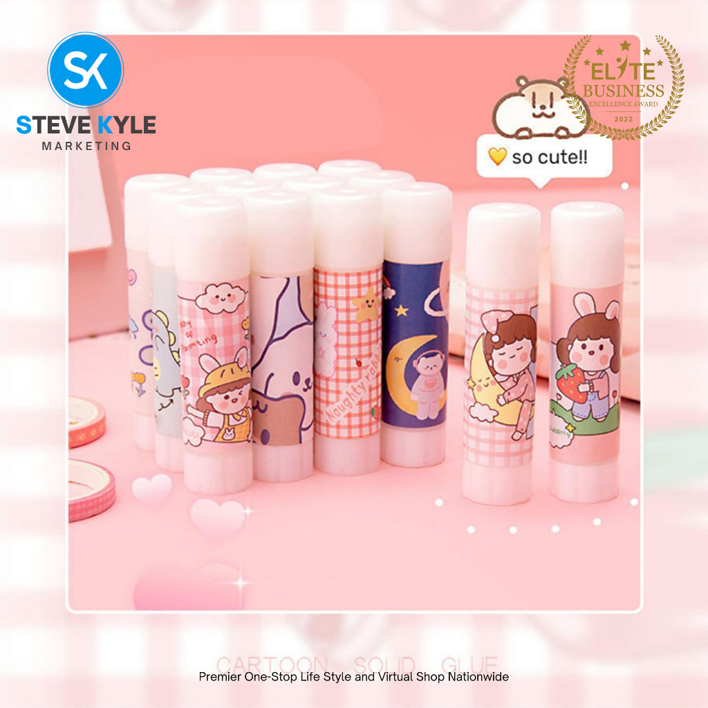 4PCS Set Random Design Cute Solid Glue Stick | Shopee Philippines
