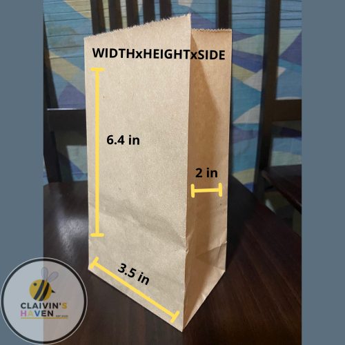 Brown Kraft Paper Bag / Supot / Paperbags Approximately 50pcs / pack ...