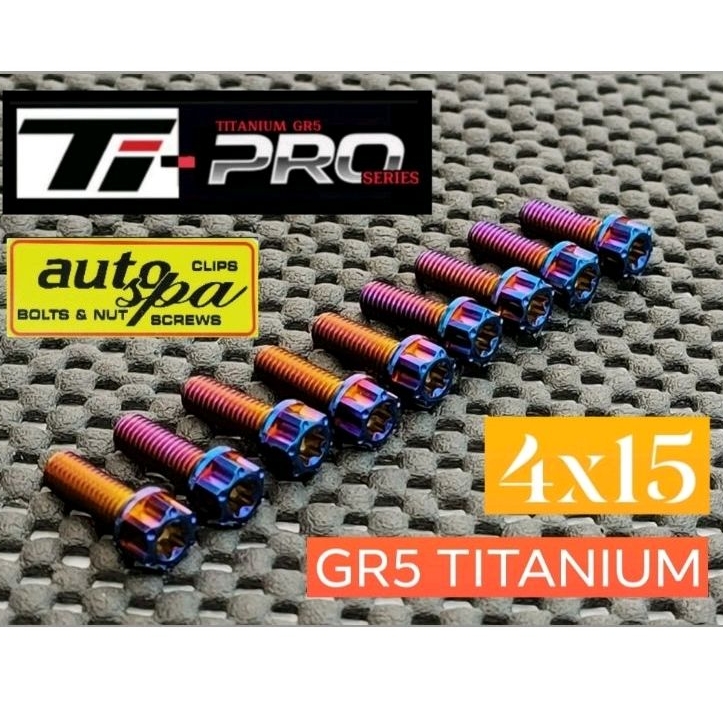 Titanium Gr5 Ti-PRO Series 4x15 (salaya head) sold per pc. | Shopee ...