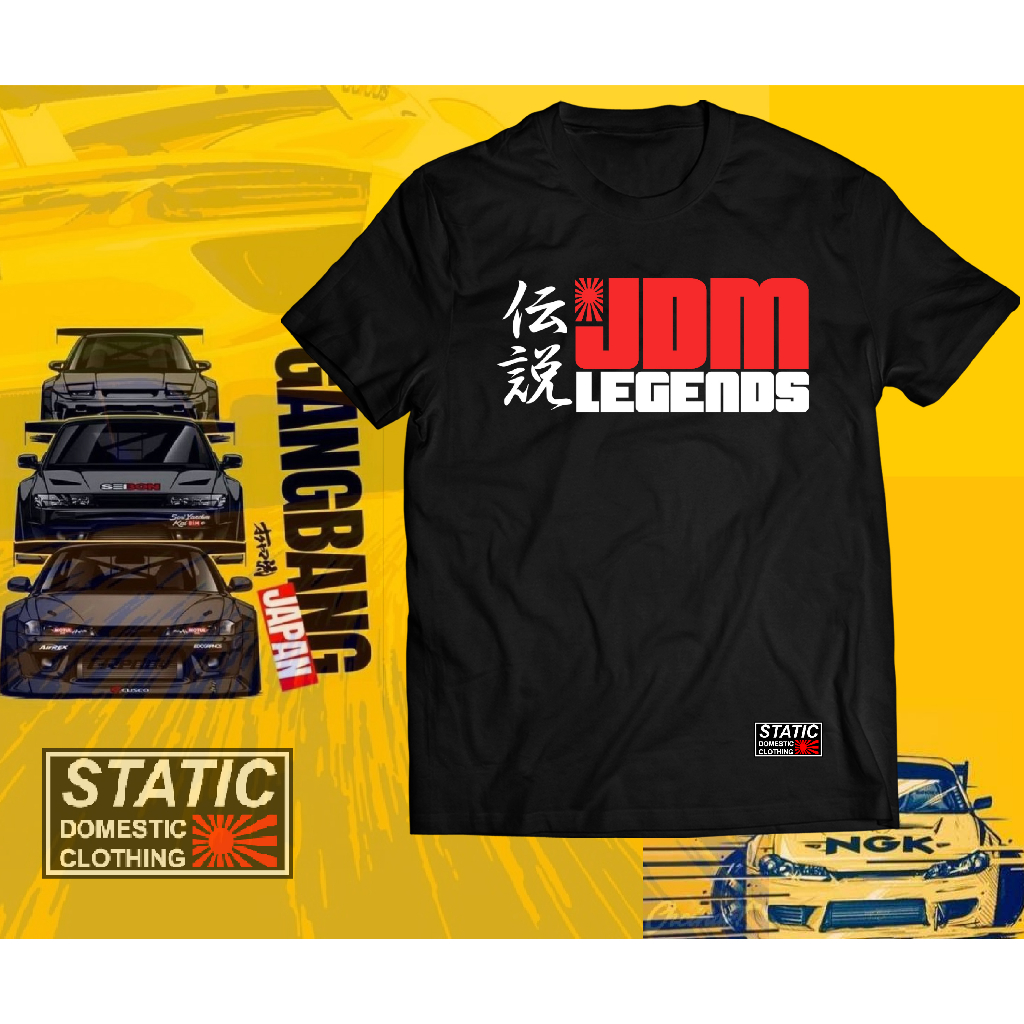 JDM LEGENDS Tshirt Static Clothing Line Unisex for Car Enthusiast ...
