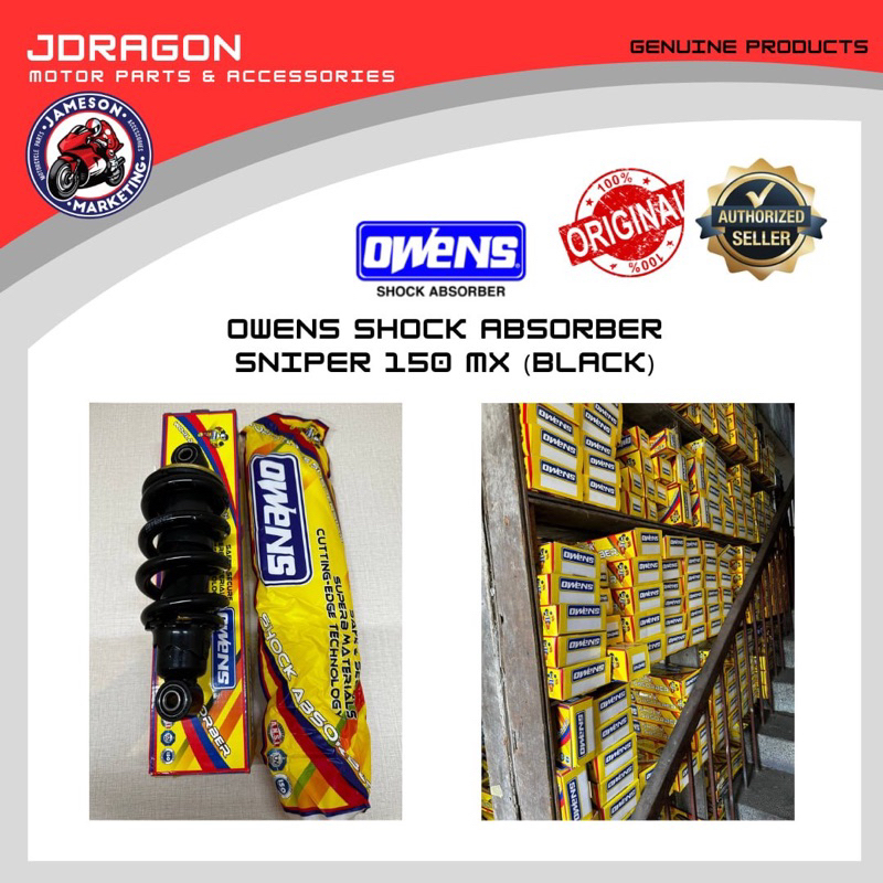 OWENS SHOCK ABSORBER SNIPER KING 150(205mm)(BLACK) HYDRAULIC (MONOSHOCK ...