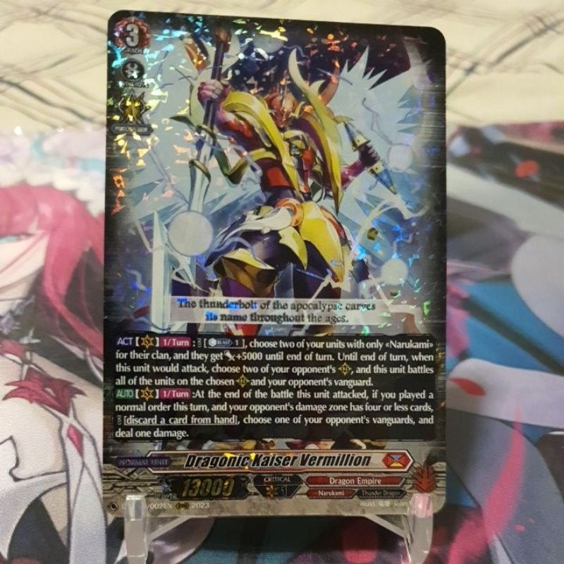 DRAGONIC KAISER VERMILLION RRR DBT11 CARDFIGHT VANGUARD ENGLISH | Shopee Philippines