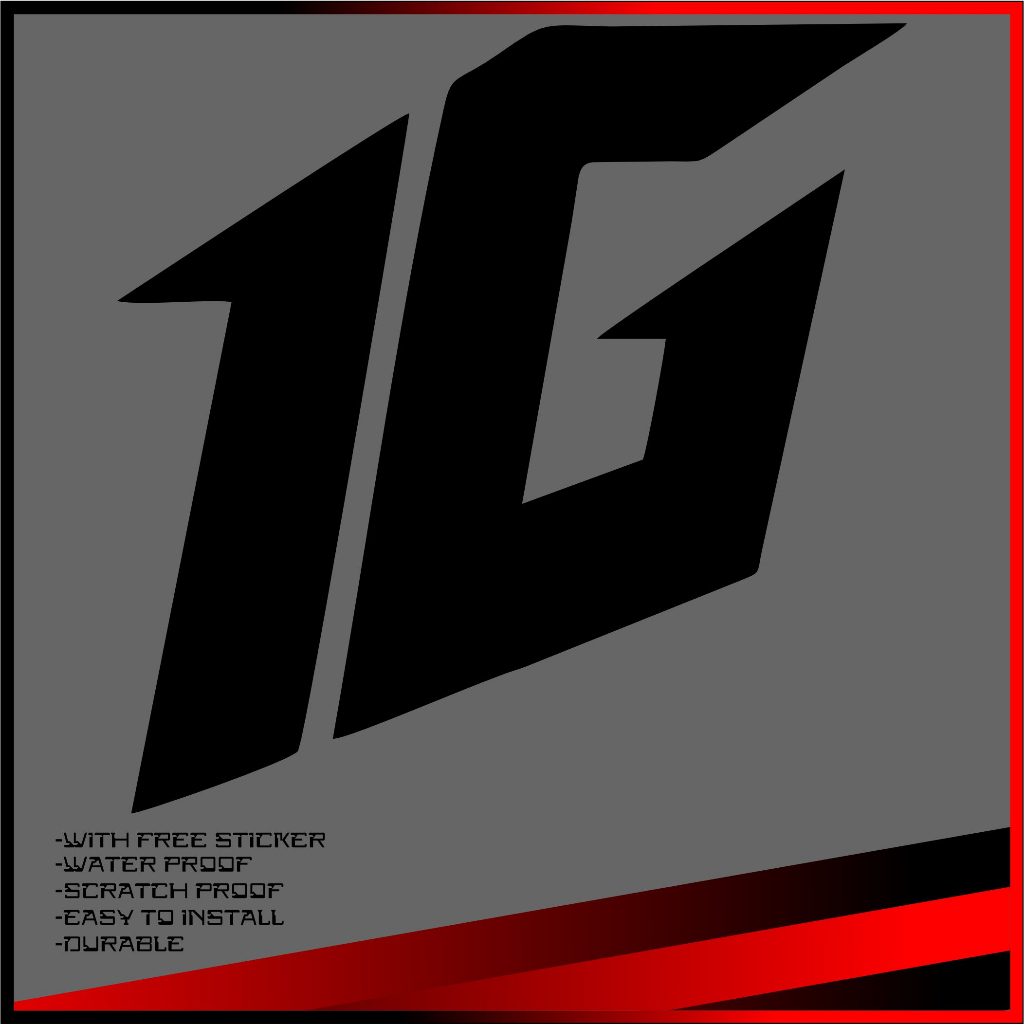 1G -OneGarage Vinyl cutout sticker | Shopee Philippines