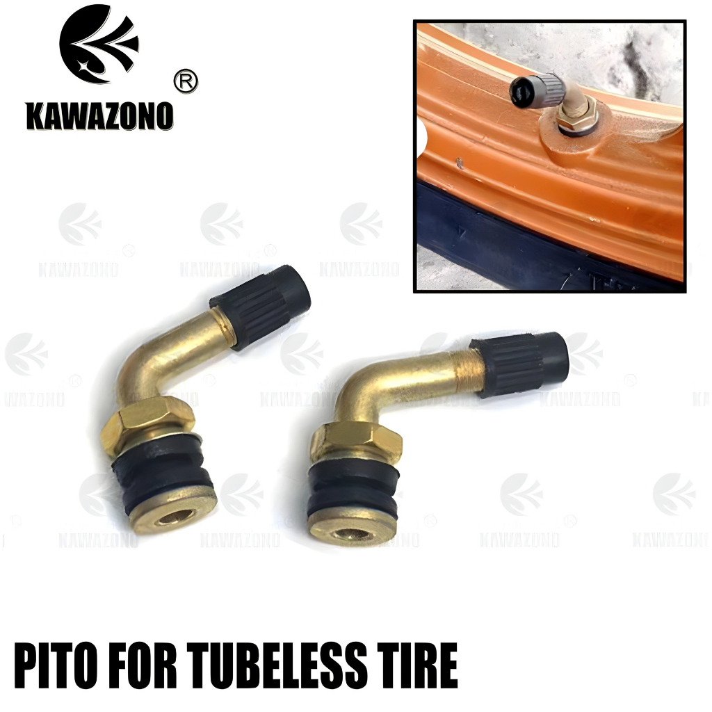 PITO CUP TUBELESS GOLD VALVE TIRES CURVE L TYPE FOR MOTORCYCLE 1 PCS ...