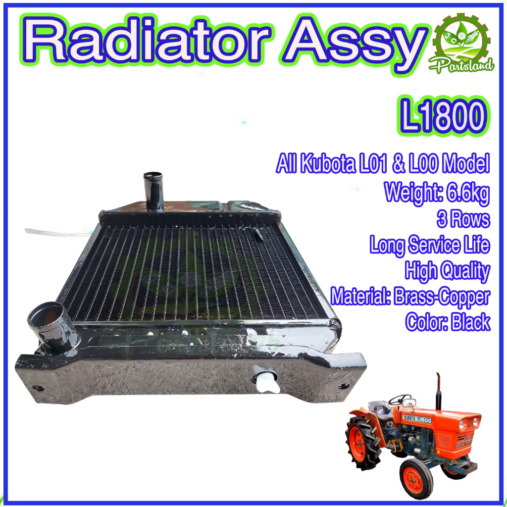 Radiator Assy For Kubota L1800 and All Model of L01 and L00 3R 3ROWS ...