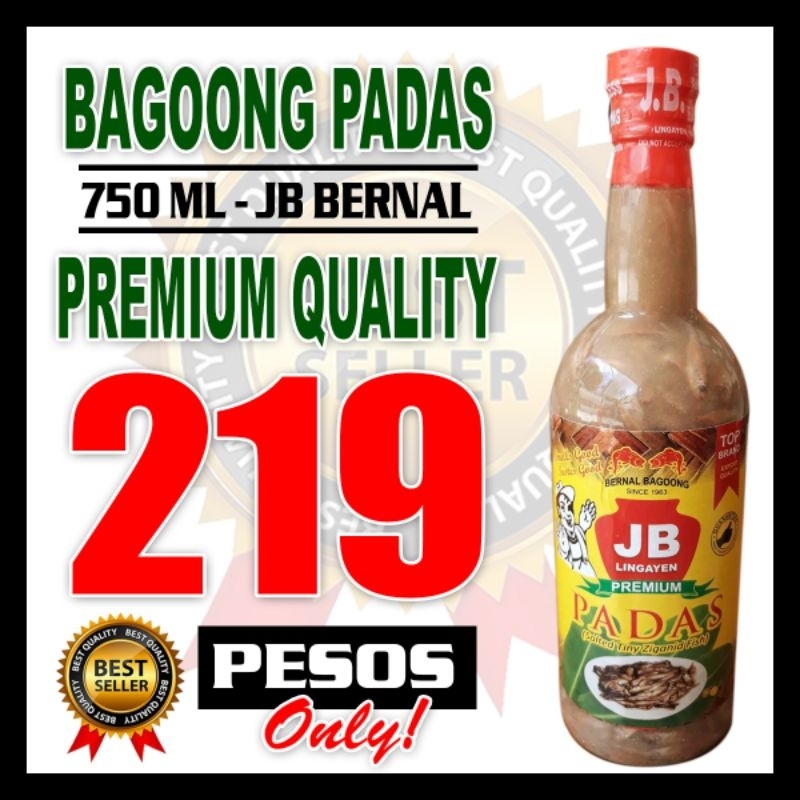 JB Bagoong Padas Pangasinan 750ML | Shopee Philippines