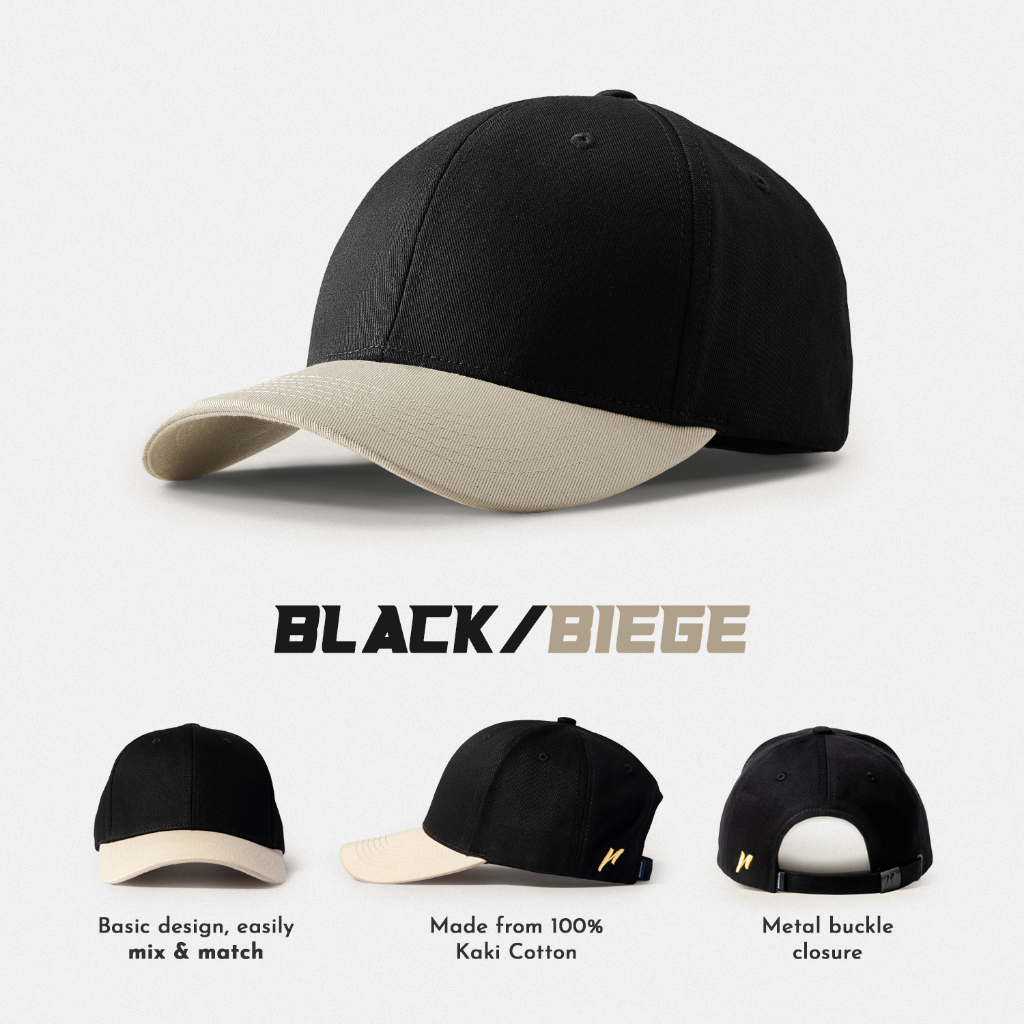 Reckless Baseball Cap - Signature BallCap - Cotton Khaki Fabric - Mix ...