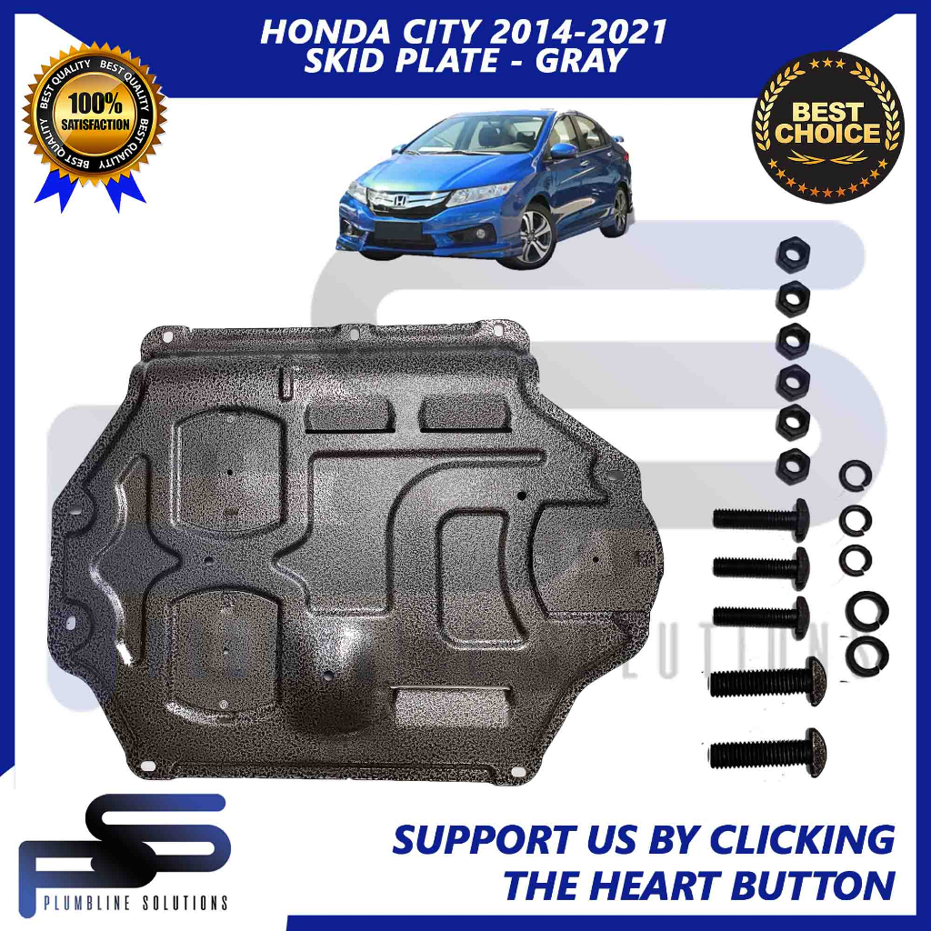 Honda City Car Skid Plate Gray 2014- 2021 Model High Quality Undercover ...