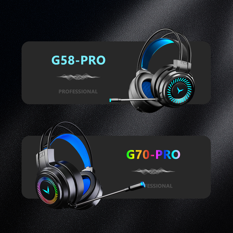 MKEPS G7 RGB Wired Headphones Gaming Headset With Mic Noise ...