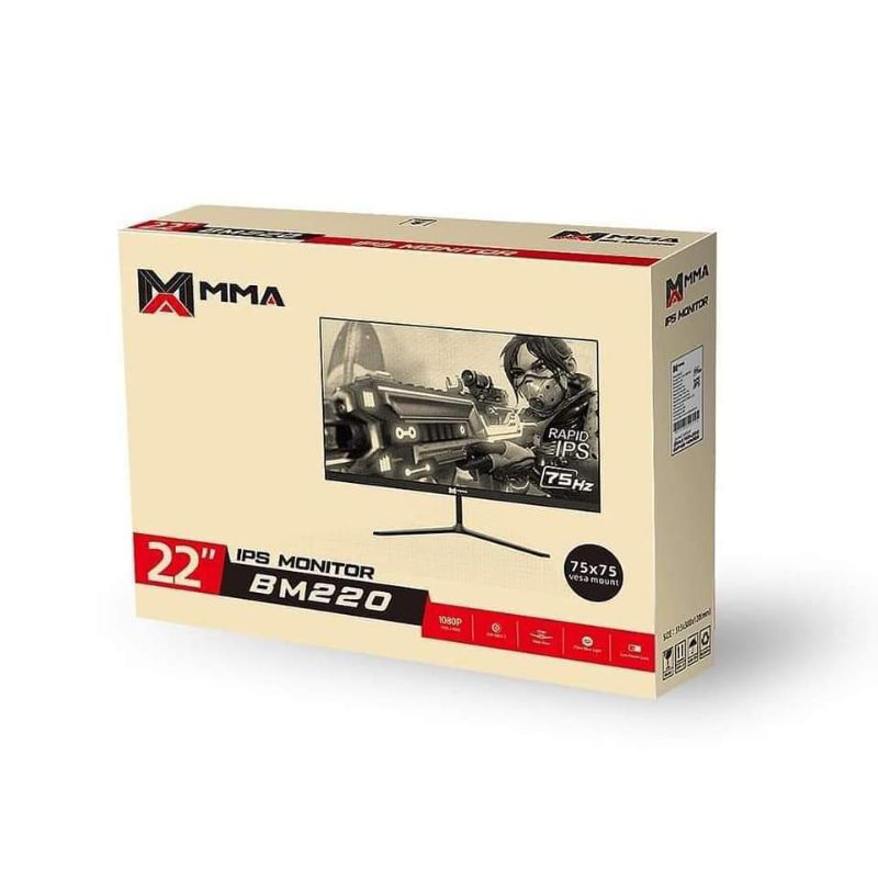 MMA Monitor Ips display 75hz 1080P Resolution ( 22inchs/24inchs ...