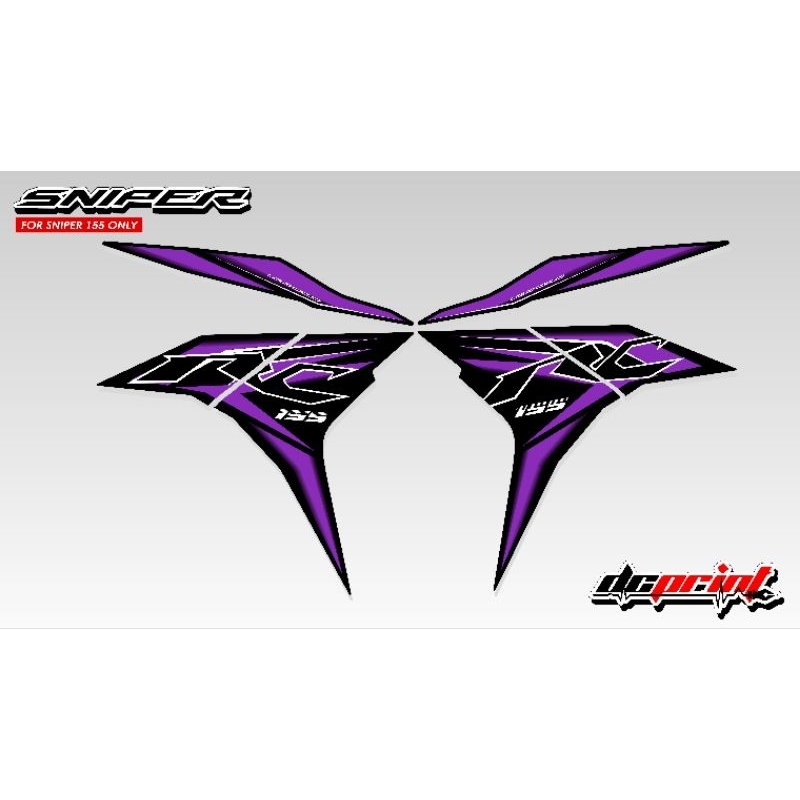 SNIPER 155 RC DECAL Original Yamaha Design Stock Decal | Shopee Philippines