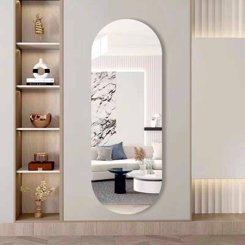 Round full length mirror clothing store fitting mirror wardrobe mirror ...