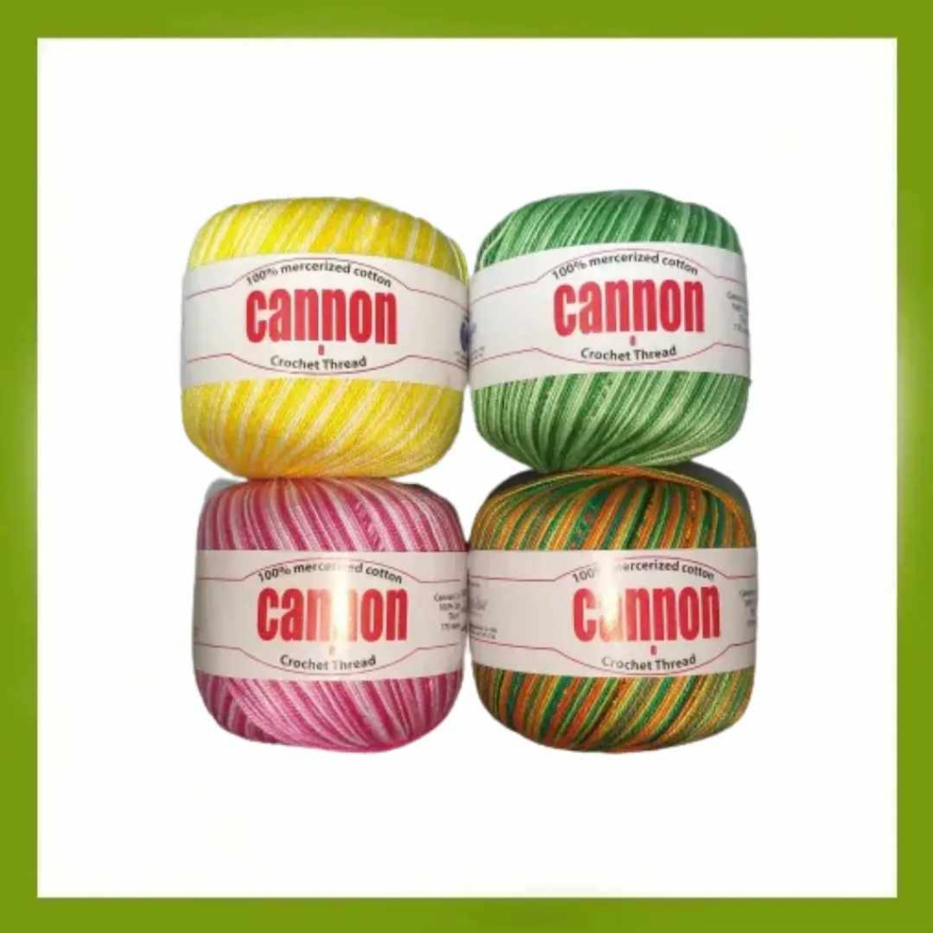 Mercerized cannon crochet multicolored 3ply | Shopee Philippines