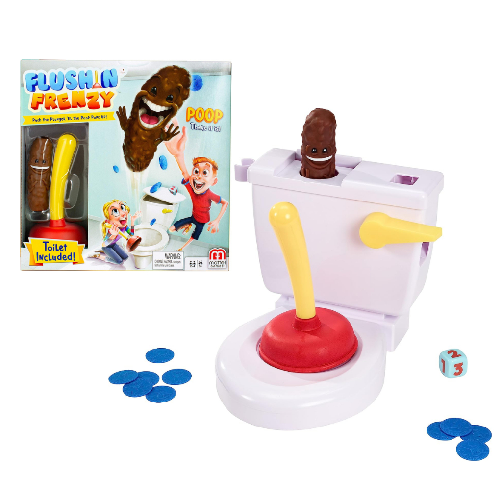 Mattel Games Flushin Frenzy Funny Toilet Game For Kids | Shopee Philippines
