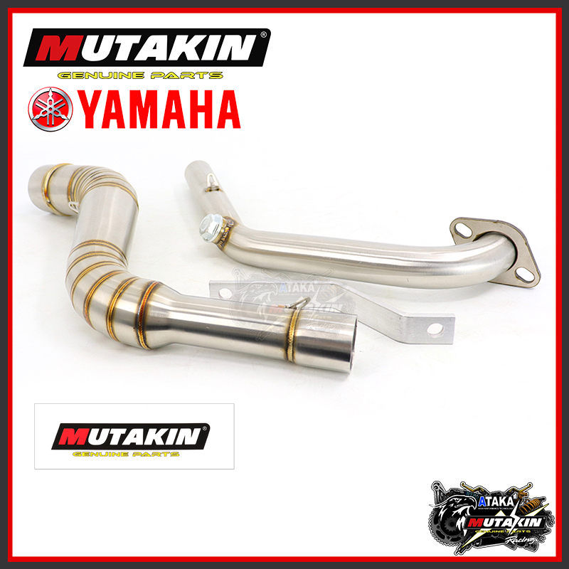 MUTAKIN&YAMAHA 51MM HighMount Big Elbow Pipe Sniper 135 Classics LC135 ...