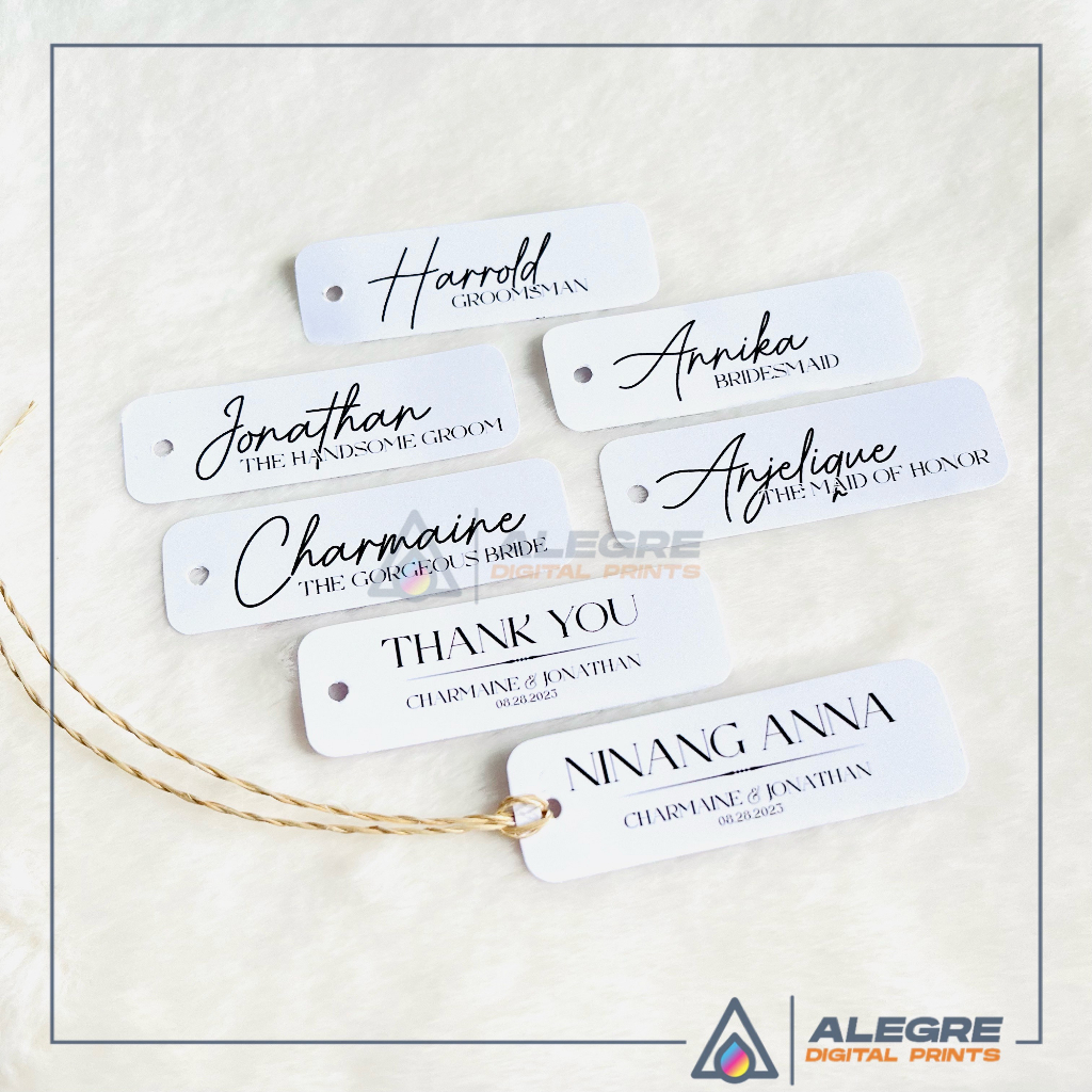 Customized Mini Guest Tags with String | Shopee Philippines