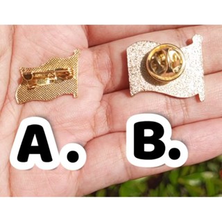 PHILIPPINE FLAG COLLAR PIN - LACQUER POLISHED AND WITH METAL CLUTCH PIN ...