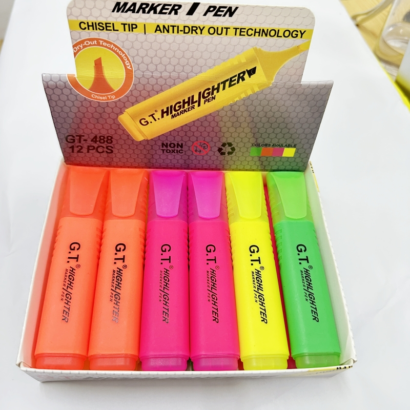 G.T.HIGHLIGHTER GT-488(12PCS) | Shopee Philippines