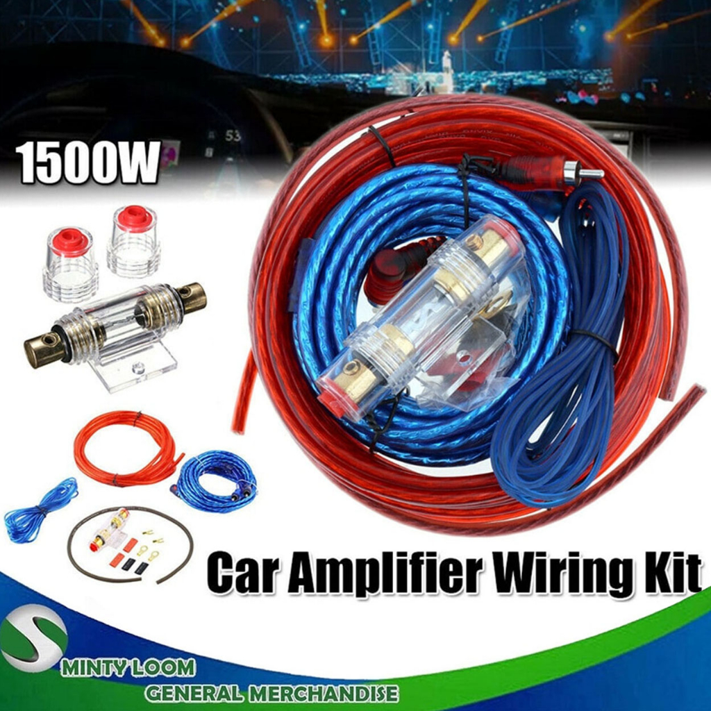 60AMP Fuse Holder 10GA Power Cable Subwoofer Speaker Car Audio Wire ...