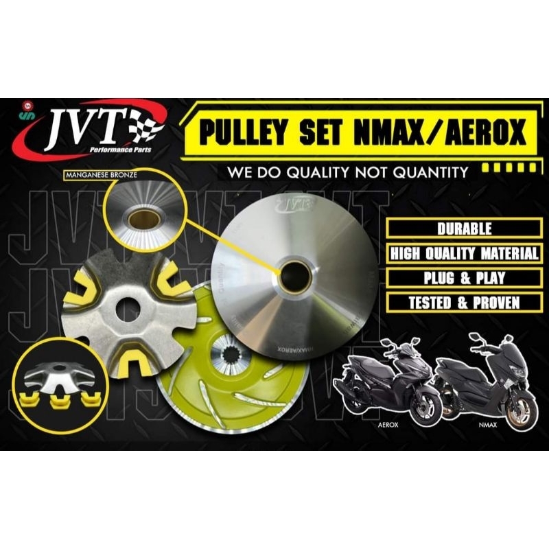 JVT PULLEY SET (NEW VERSION) FOR YAMAHA NMAX 155 V1 & V2/AEROX V1 & V2 | Shopee Philippines