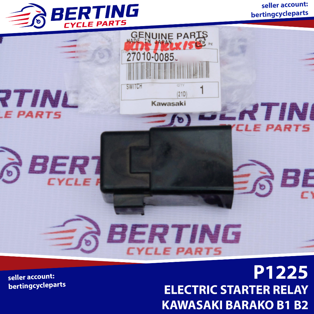 ELECTRIC START STARTER RELAY Kawasaki Barako B1 B2 Genuine 27010-0085 ...