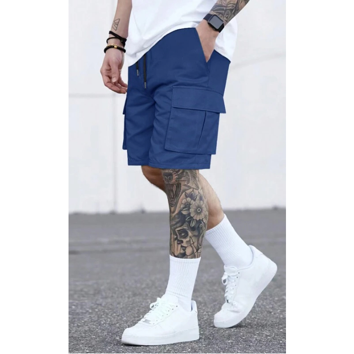 6 Pocket Unisex Cargo Shorts Plain Short Shorts For Men(4 Color) # ...